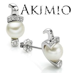 AKIMIO | Jewelry | Akimio Pearl Earrings Ring | Poshmark